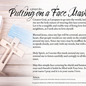 Prayer for putting on a face mask - Dakotas Annual Conference of The ...